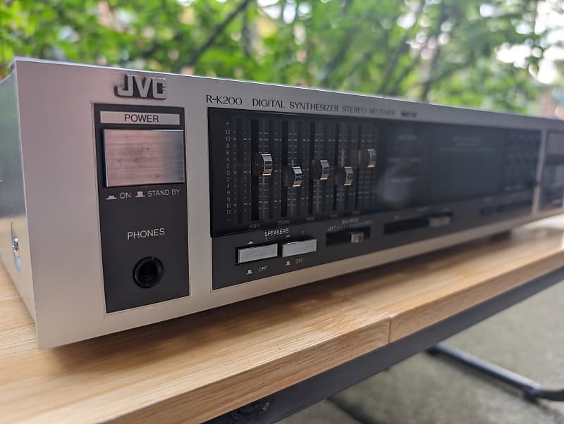 JVC R-K200 1983 Digital Synthesizer Stereo Receiver | Tested | Reverb
