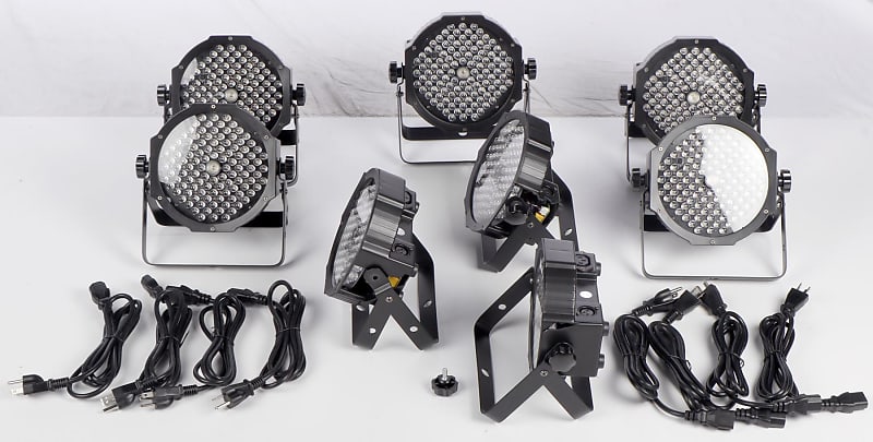 ADJ Mega Flat Pak 8 Plus RGB+UV Par Package (8-pack) | Reverb