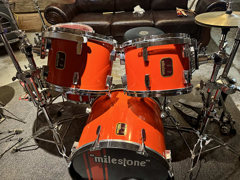 Milestone Drums Custom 1970's - Blood Red | Reverb
