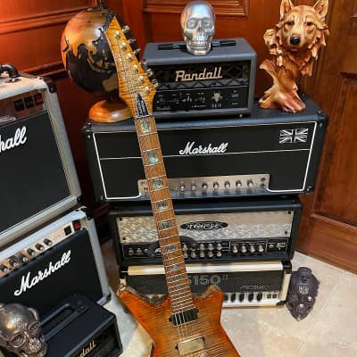 Kiesel Custom V220 2017 Trans Orange Cali Burst + OHSC | Reverb