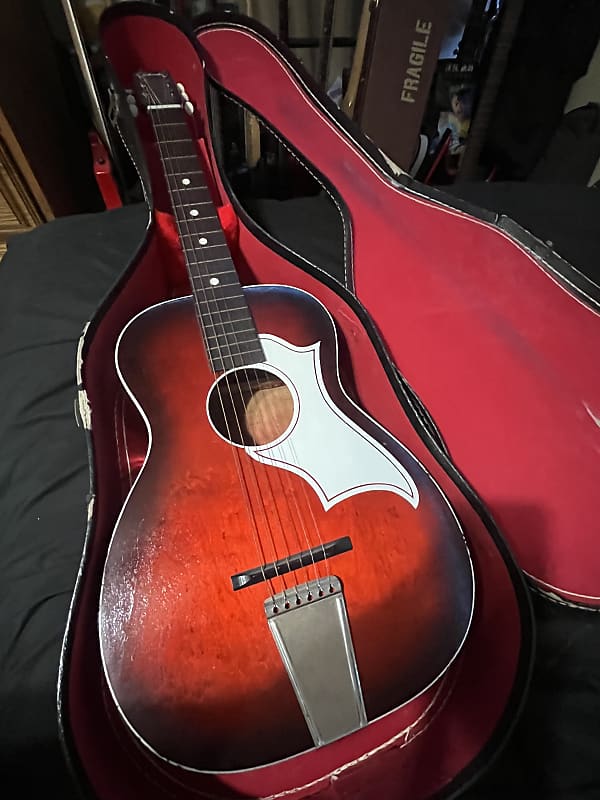 Silvertone f-66H acoustic guitar 1960 | Reverb