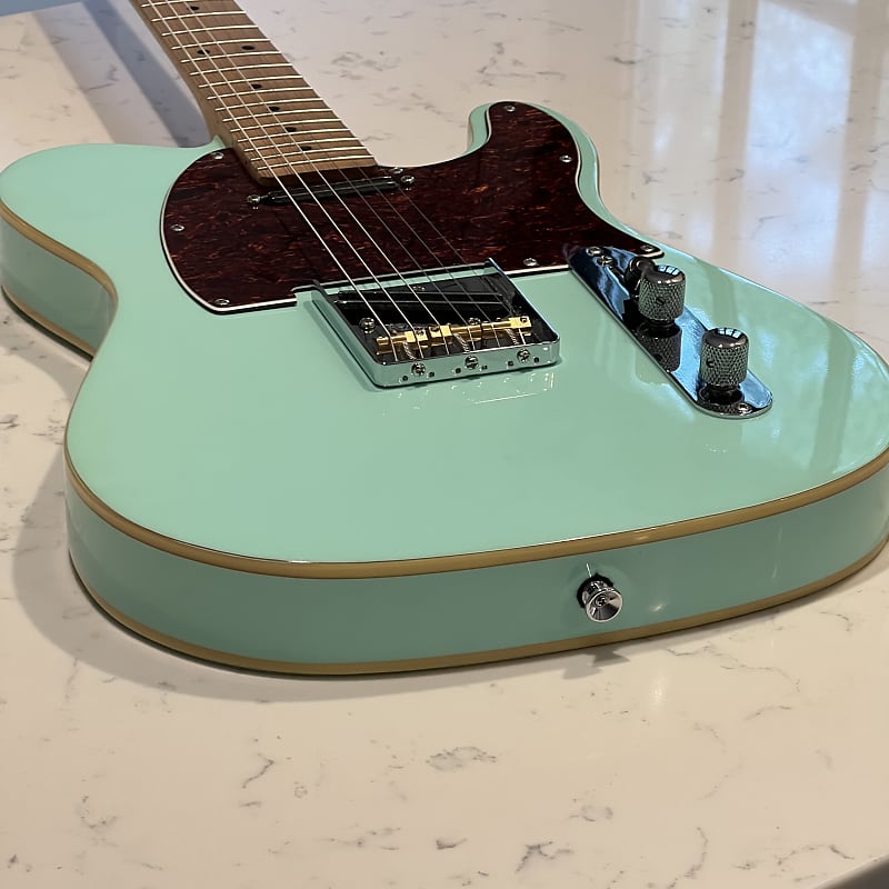 Daphne Blue double bound Tele w/Warmoth neck | Reverb