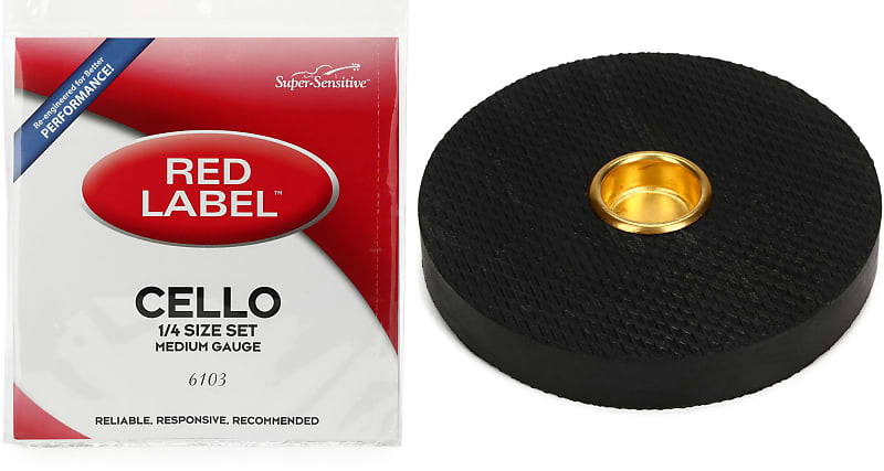 Super-Sensitive 6103 Red Label Cello String Set - 1/4 Size | Reverb