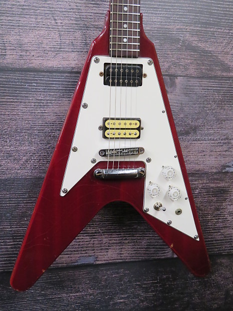 1977 Starfield Flying V Style Electric Guitar W/ Hard Case, | Reverb