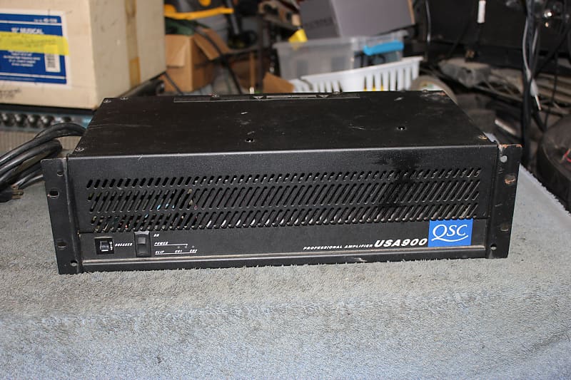 QSC USA 900/2 Channel Rack Mount PA Amp | Reverb