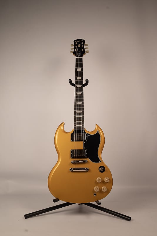 2017 Epiphone Limited Edition SG Pro - in All Gold | Reverb UK