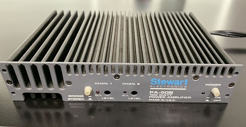 Half-Rack Power Amp Stewart PA-50b - Good for studio | Reverb
