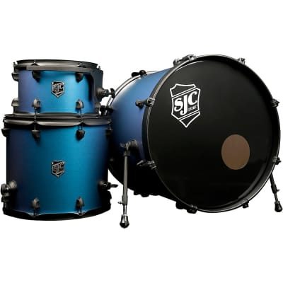 SJC Custom Drums Pathfinder Series 3-piece Shell Pack - Black | Reverb
