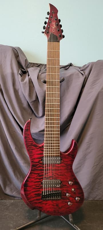 Agile Intrepid 9-string 2000's - Trans Red | Reverb