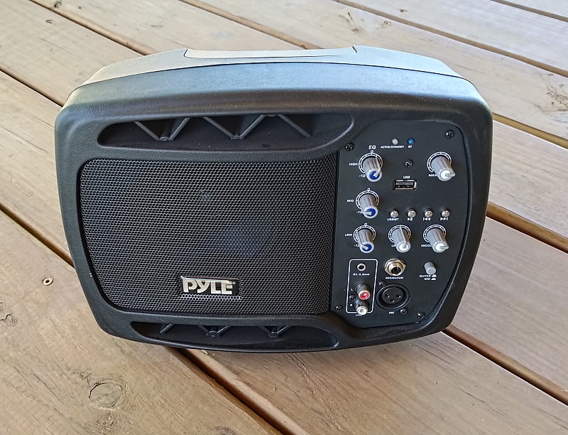 Pyle Audio Portable Bluetooth PA Stage Speaker System 5" USB | Reverb