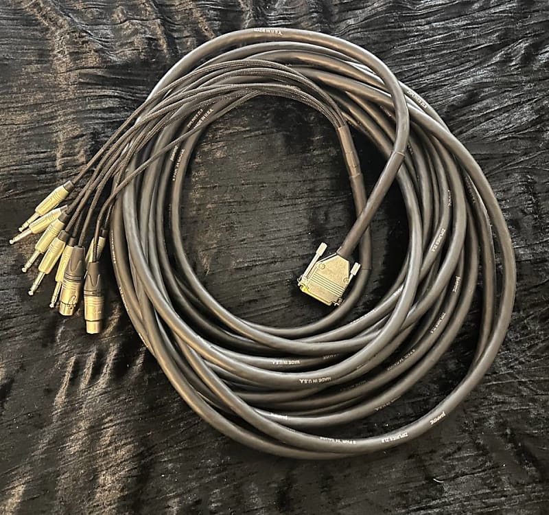 Vintage King DB25 - 2 XLR Female / 6 TRS 50' Snake Cable 2020 | Reverb