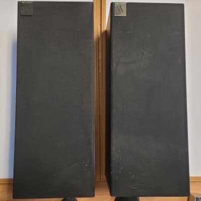 KEF C65 1991 Black HiFi Speakers Passive Radiator 4 ohm | Reverb