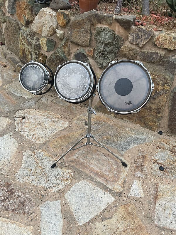 Vintage Remo Rototom Set with Stand - 80's - 6,8,10 | Reverb