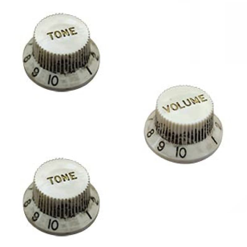 Hosco Tone/Volume Control Knob Relic White | Reverb Canada