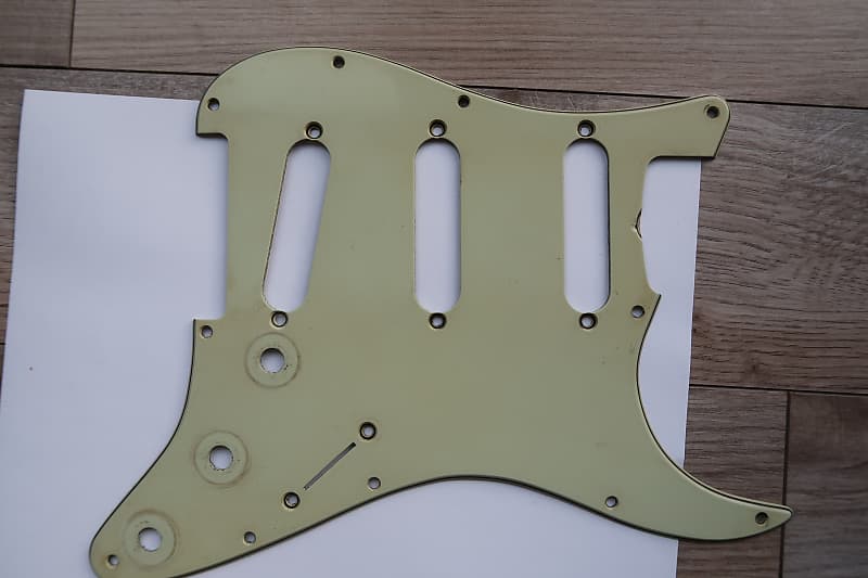 Fender Stratocaster Celluloid Nitrate Pickguard Relic Aged | Reverb