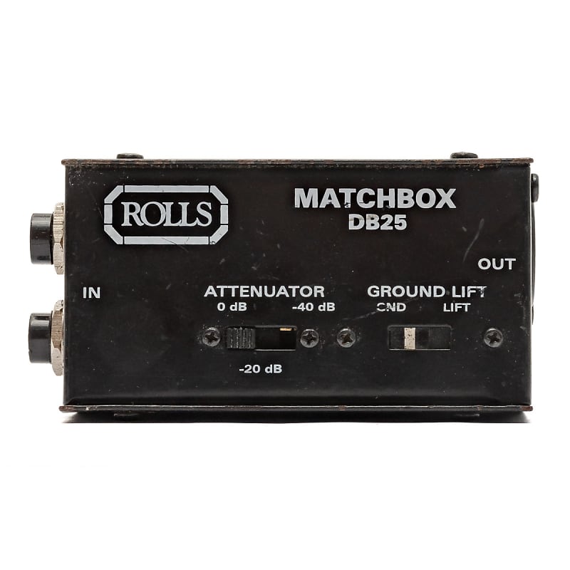 Rolls - DB25 Matchbox - DI Box w/ Attenuation and Ground Lift | Reverb