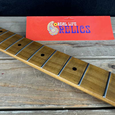 Real Life Relics Nitro Roasted Maple Strat® Stratocaster Neck | Reverb