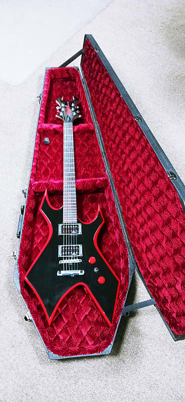 BC Rich Warlock 2001 Black and Red | Reverb