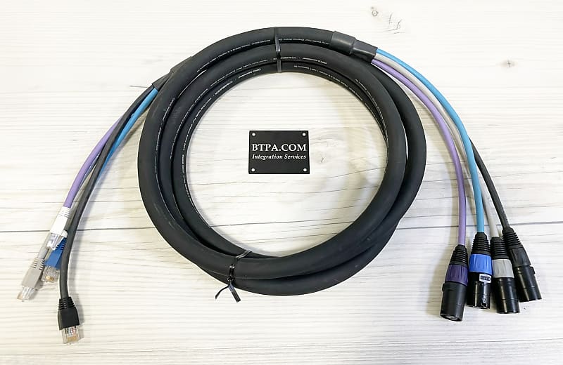 Best-Tronics Pro Audio 4 Channel Cat 5 EtherCon to RJ45 | Reverb