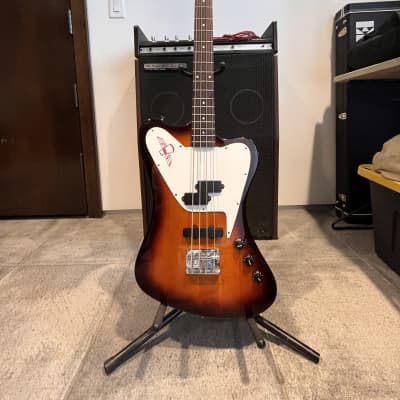 Epiphone Rivoli 1963 Sunburst Full Original like Gibson EB2 | Reverb