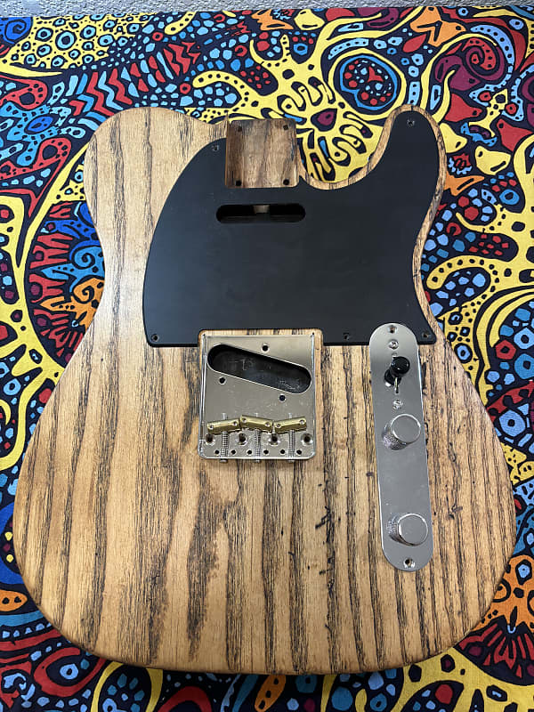 Reclaimed Ash Tele / Telecaster / T-Style Semi-Loaded | Reverb