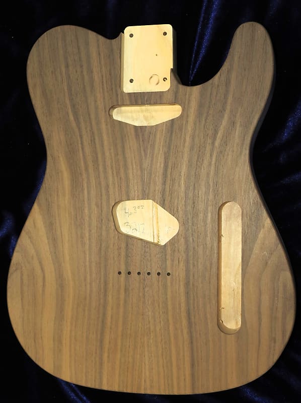 Black Walnut Top \ Aged Aspen Telecaster Tele Body 4lbs 3oz | Reverb