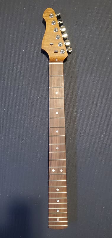 Warmoth Warhead Neck - Roasted Flame Maple - Right Hand | Reverb UK