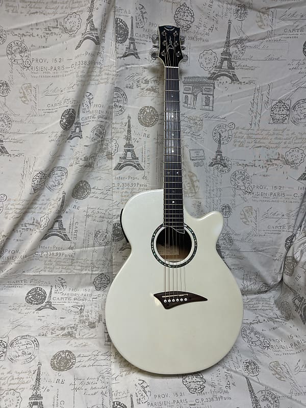2001 Dean Nouveau Series CR Contour in Tundra (Pearl White) | Reverb