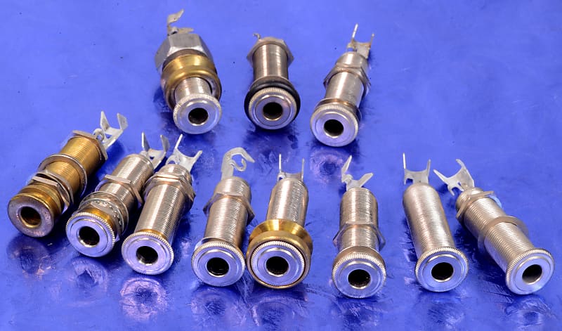 11 Switchcraft Thick Panel Jacks For Acoustic Guitars And | Reverb