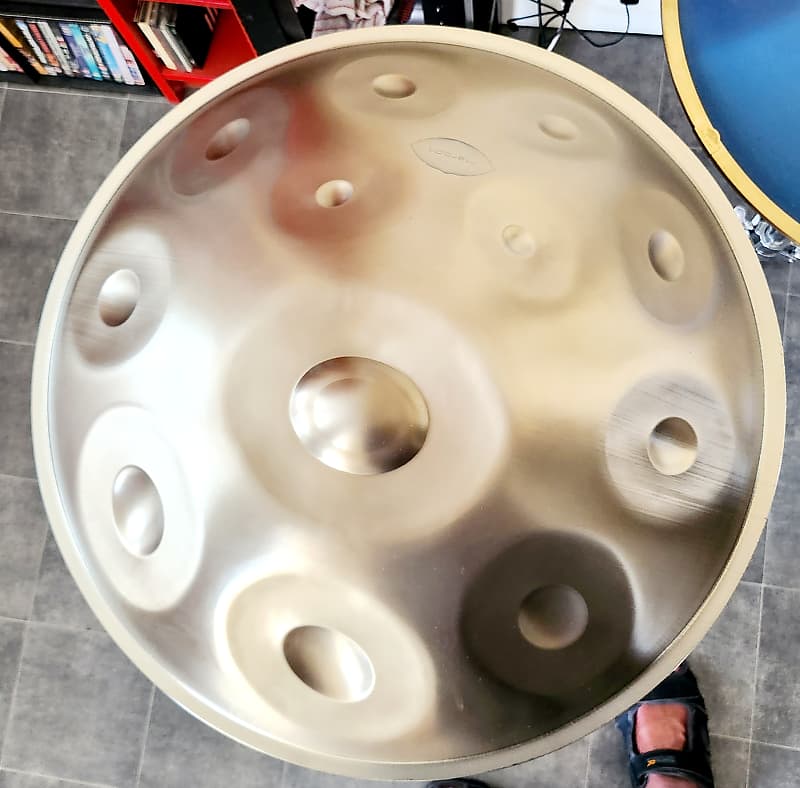 Custom Made Meridian D Kurd 14 note Handpan & Meridian Evatek | Reverb