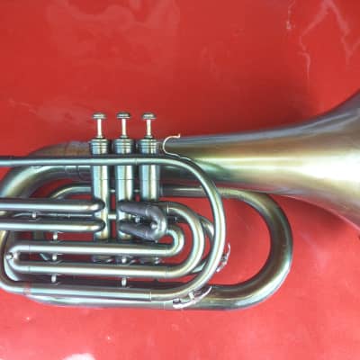 Bach Mercedes Marching Baritone - Gunkote Color Shift | Reverb