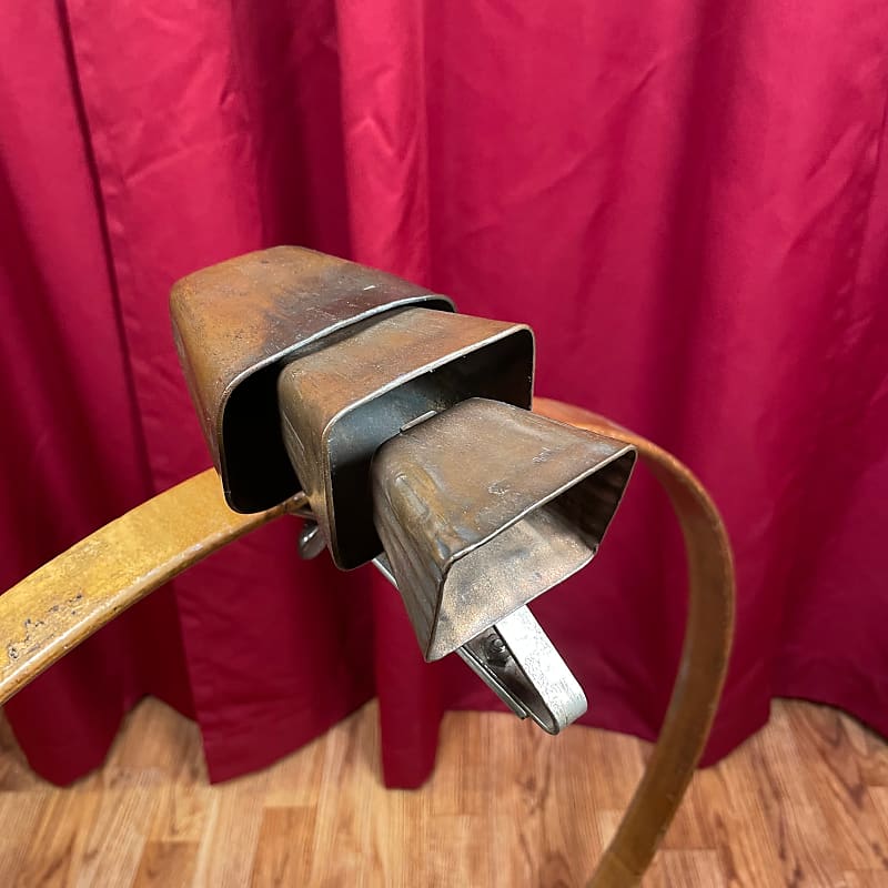 Vintage 1920s Set of 3 Tuned Cow Bells Ludwig Leedy | Reverb UK