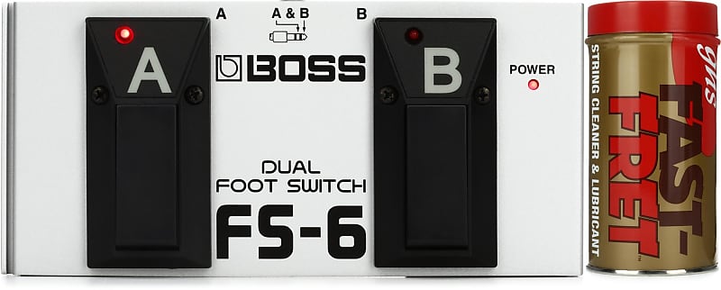 Boss FS-6 Dual Foot Switch Bundle with GHS Fast Fret String | Reverb
