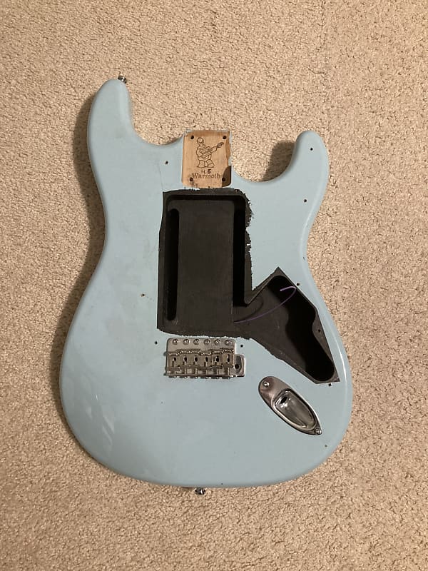 Warmoth Stratocaster body 2015 - Sonic Blue | Reverb