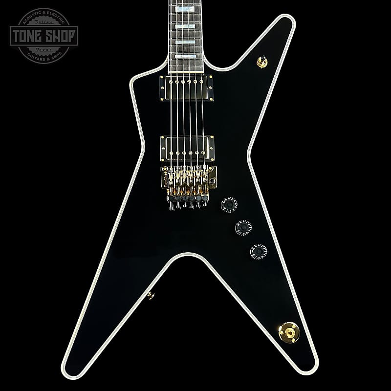 Dean USA Custom Shop ML Floyd Classic Black Gold Hardware | Reverb