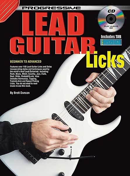 Progressive Lead Guitar Licks Book/CD | Reverb