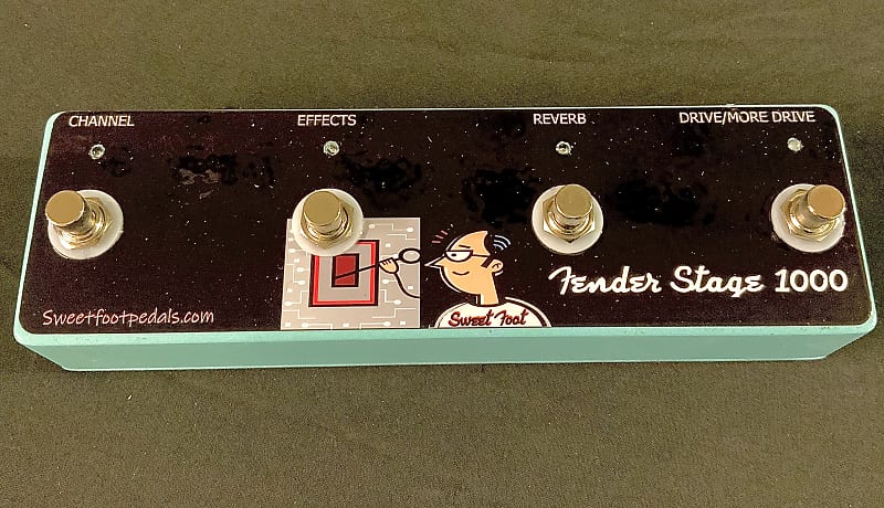 4 Button Footswitch for Fender Stage - by sweetfootpedals | Reverb