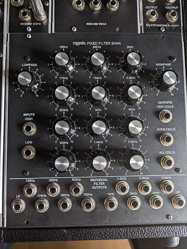 Yusynth Fixed Filter Bank 5U Module | Reverb
