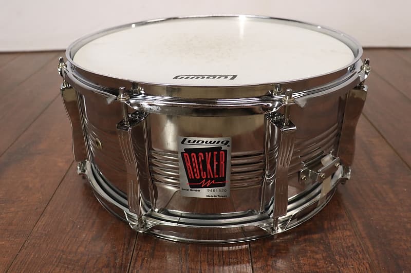 Ludwig Rocker 6.5x14" Chrome Steel Shell Snare Drum #1 | Reverb