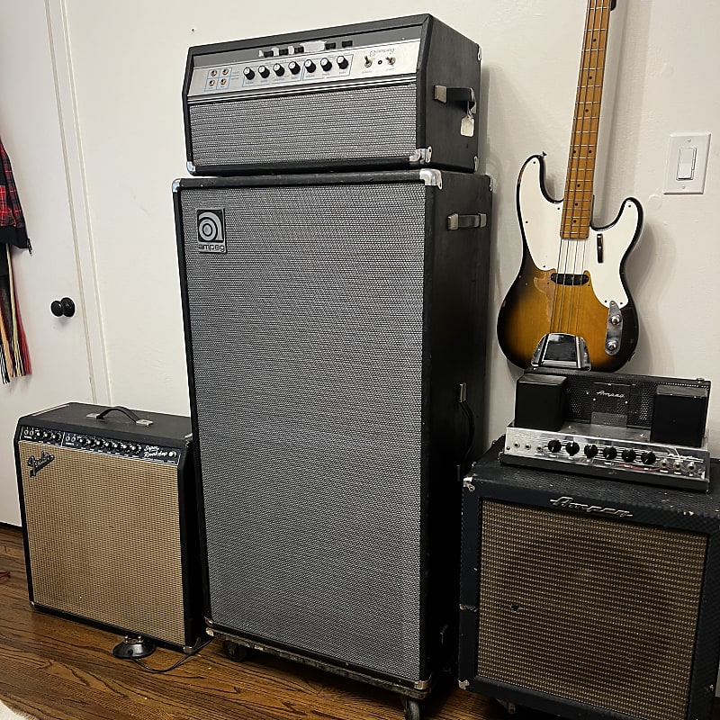 Vintage 1970 Ampeg SVT Cabinet 8x10 Flat Back | Reverb
