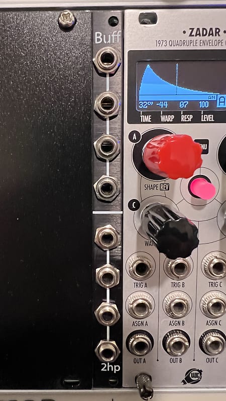 2HP Buff Eurorack Buffered Mult Module – Black | Reverb