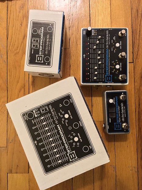 Electro Harmonix 8 Step Program + footswitch Black & Blue | Reverb UK