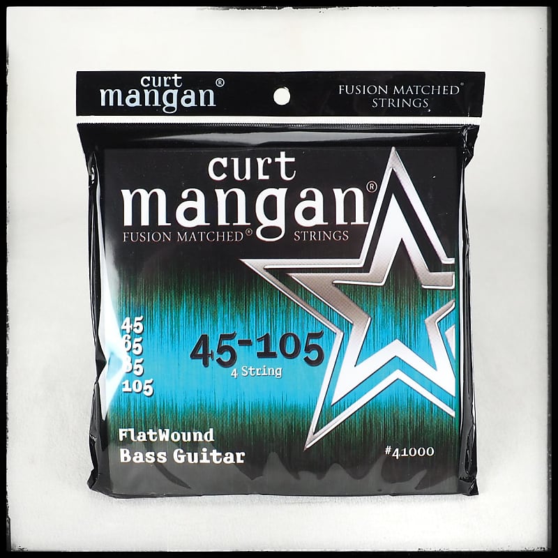Curt Mangan 45-105 Stainless FlatWound Bass Guitar String Set | Reverb Curt Mangan 45-105 Stainless FlatWound Bass Guitar String Set | Reverb