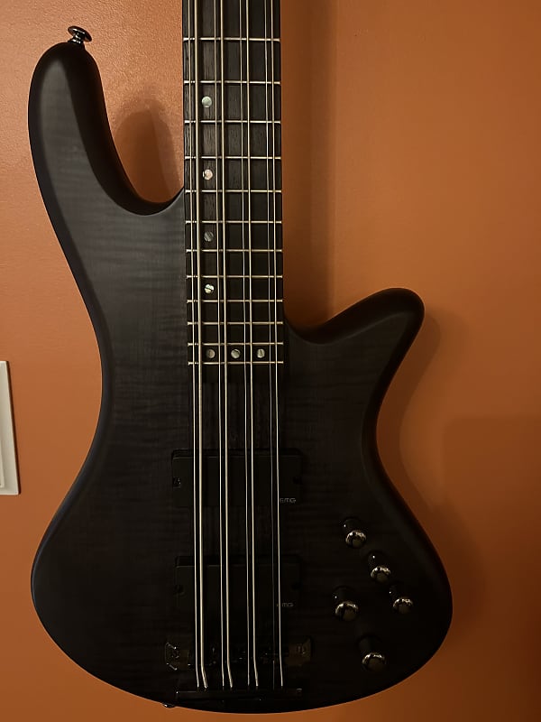 Schecter Stiletto Studio-8 Active 8-String Bass - See-Thru | Reverb