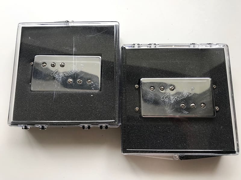 RARE Fender 72 Re-issue Wide Range Humbucker Set Chrome / | Reverb UK
