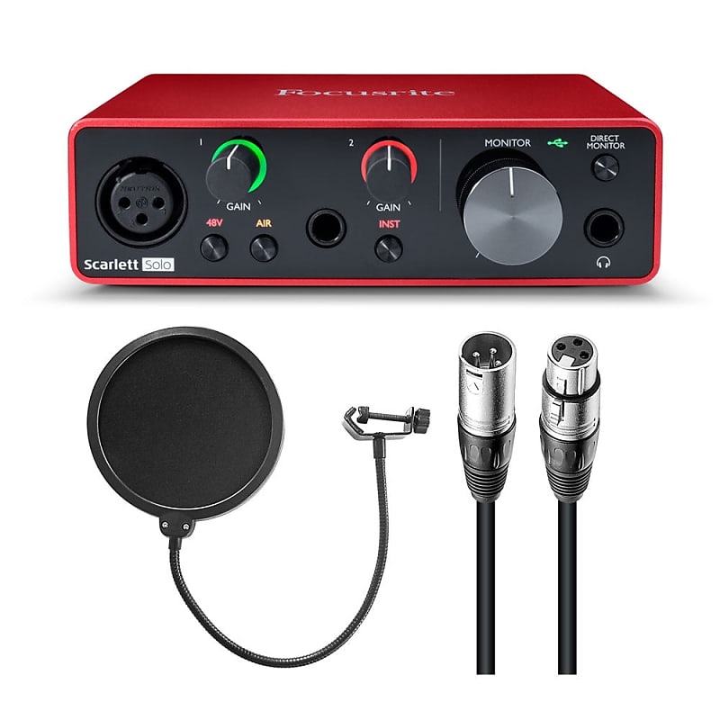 Focusrite Scarlett Solo USB Audio Interface (3rd Gen) with | Reverb