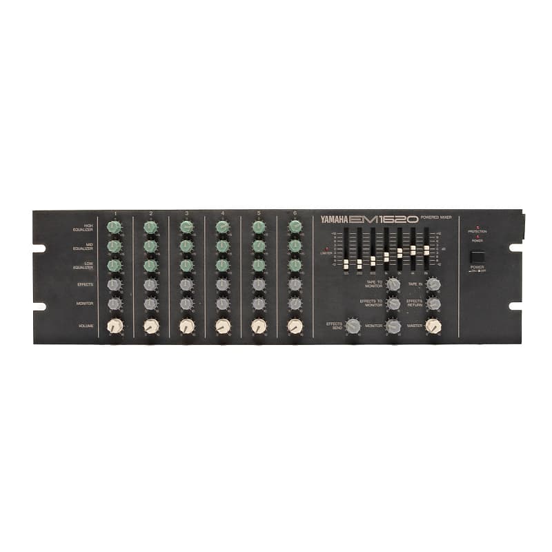 Yamaha - EM1620 - Powered Rackmount PA Mixer 200w at 4ohms - | Reverb