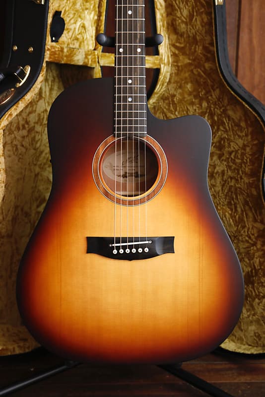 Maton SRS60C Sunburst Spruce Dreadnought Acoustic-Electric | Reverb
