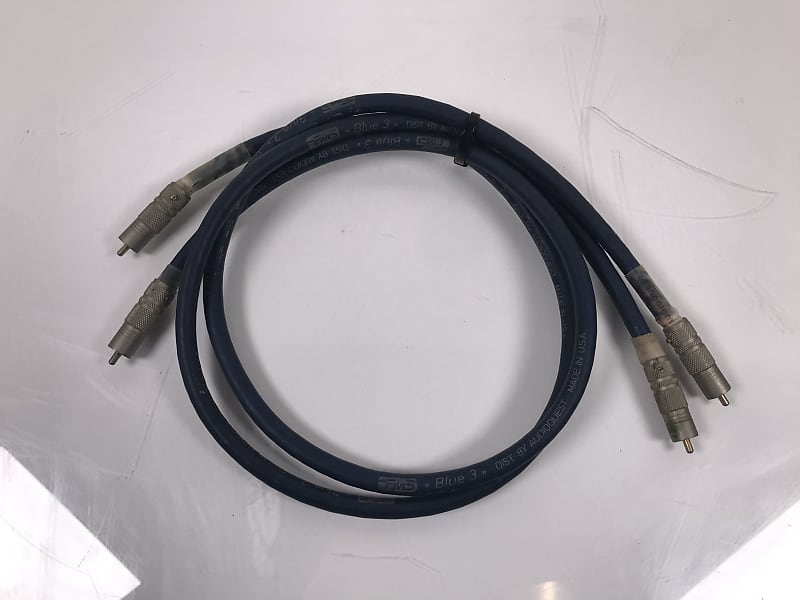 AudioQuest FMS Blue 3 1M RCA Cable Pair | Reverb