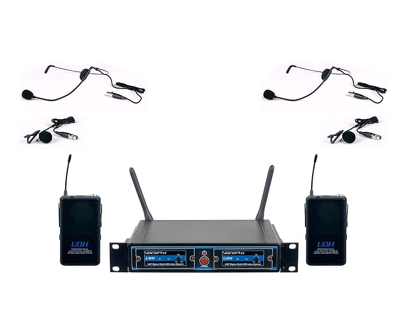 VocoPro 4 Channel, UHF/DSP Hybrid, W/Bp/Lava Car Mount - | Reverb